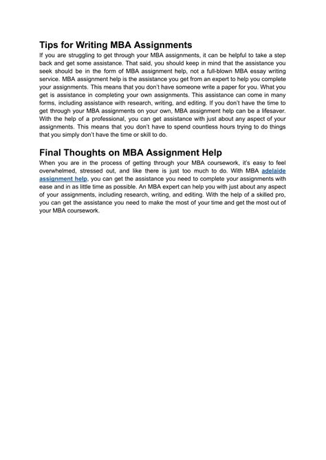 Ppt How To Get Mba Assignment Help Online From Professional Experts