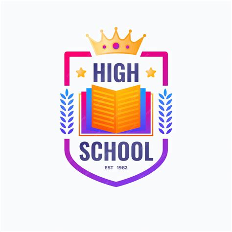 Free Vector Gradient School Logo Design Template