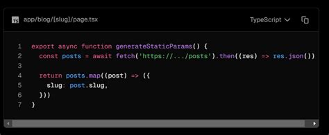 Nextjs Dynamic Routesstatic Params