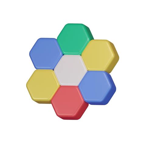 Premium Photo Hexagon 3d Icon