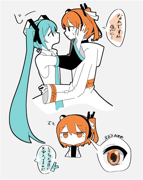Hatsune Miku And Adachi Rei Vocaloid And 2 More Drawn By Chiori
