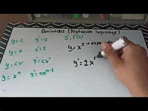 Derivadas Notación Lagrange Parte 1 Youtube