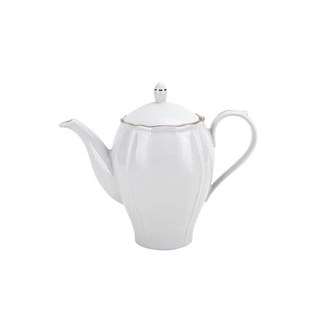 Ceainic Maria Lubiana Portelan 1 2l Alb Auriu Emag Ro