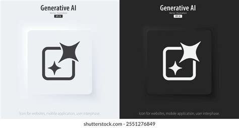 Generate Ai Button User Interface Set Stock Vector Royalty Free 2551276849 Shutterstock