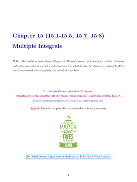 Chap15 Multiple Integrals Pdf Coordinate System Integral