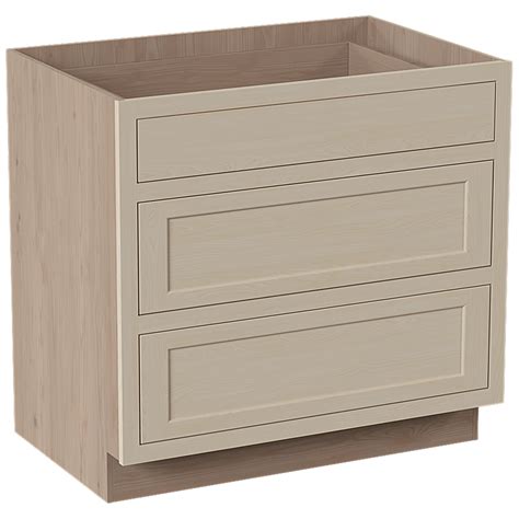 B3d36 Three Drawer Base Cabinet Unfinished Kitchen Cabinets