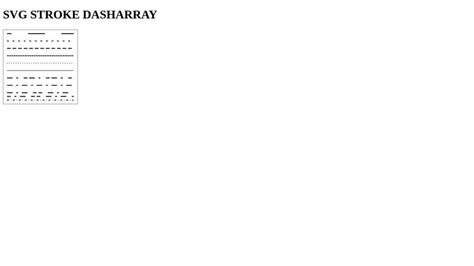 Svg Stroke Dasharray