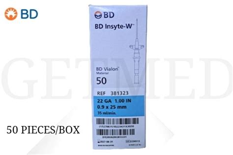 Bd Insyte With Wings G22 Iv Catheter 50 Pcs Box Lazada Ph