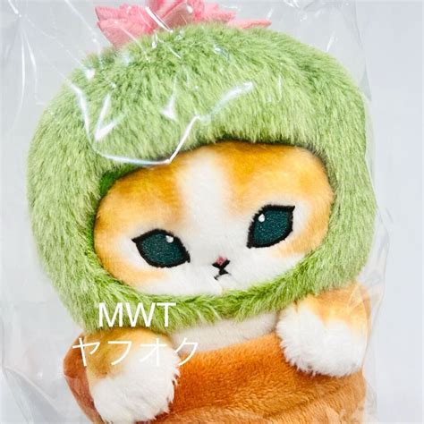 Yahooオークション 21460902 サボテンにゃんぬいぐるみ お花付きに