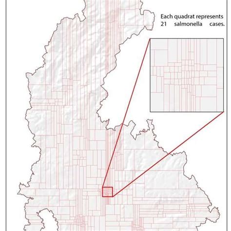 quadtree map data aggregated to the irregular units each quads