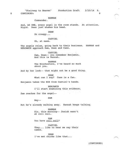 Supernatural 922 Stairway To Heaven Script Pdf