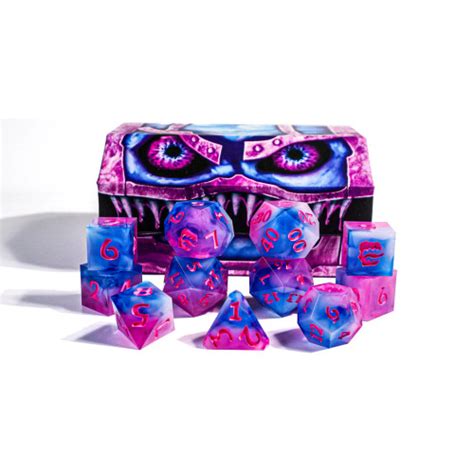 Cotton Candy Mimic Dice Signature Sharp Resin 11 Piece Set