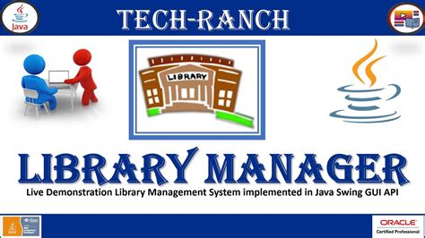 Live Demonstration Of Library Management System In Swing Gui And Jdbc Api Swing Gui Techranch