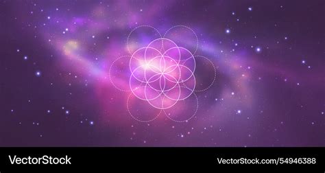 Mystical Sacred Geometry Symbol Royalty Free Vector Image