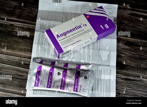 Cairo Egypt May 4 2023 Augmentin 1g Tablets Amoxicillin And Clavulanate Potassium