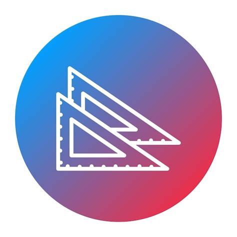 Premium Vector Drafting Triangle Icon Vector Image Can Be Used For