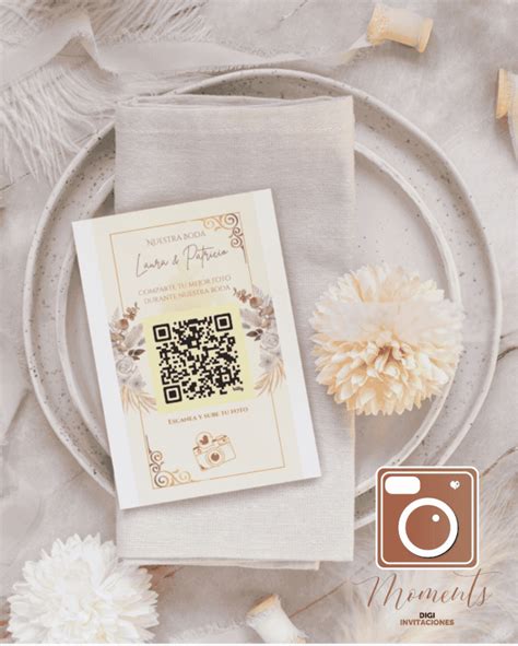 Album Código Qr Para Fotos De Boda O 15 Años Invitaciones Digitales