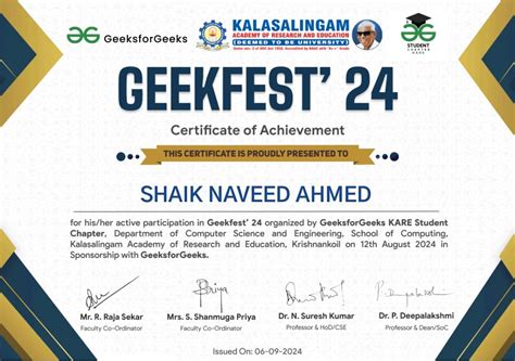 Shaik Naveed Ahmed On Linkedin Geekfest24 Hackathon Techinnovation Geeksforgeeks