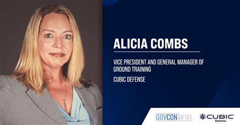 Alicia Combs Appointed Cubic Defense Vp Gm