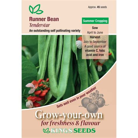 Tenderstar Runner Bean Seeds Kings Seeds A Leading Supplier Of Vegetable Seeds In Essex Uk