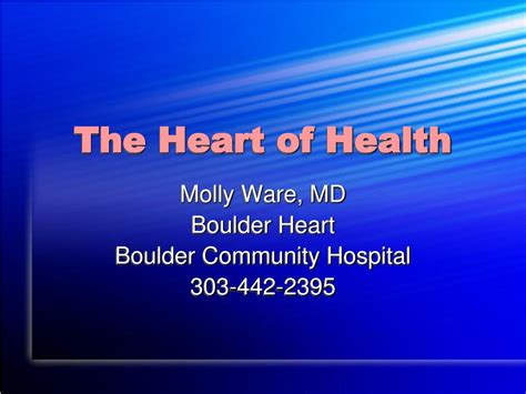 Ppt The Heart Of Health Powerpoint Presentation Free Download Id