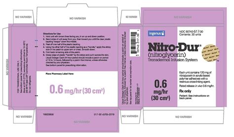 Dailymed Nitro Dur Nitroglycerin Patch