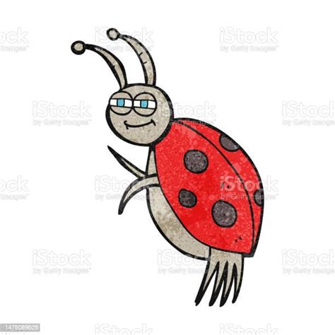 Freehand Drawn Texture Cartoon Ladybug Stock Illustration Download