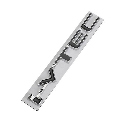 3d Metal I Vtec Car Trunk Rear Turbo Fender Emblem Decal Badge Black