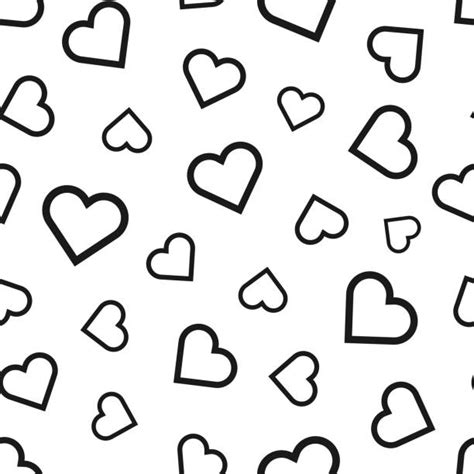 610 Black And White Heart Wallpaper Clip Art Stock Illustrations