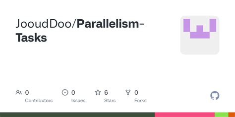 Github Joouddooparallelism Tasks