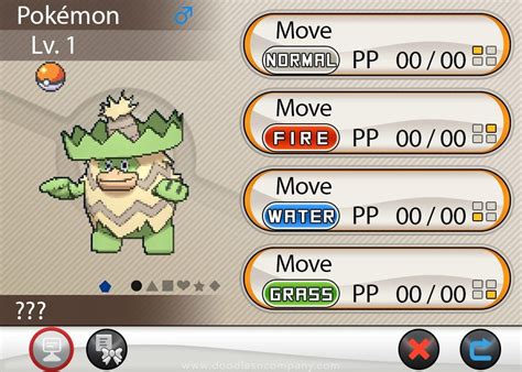 Art Oc I Created A High Res Templatepsd Of The Pokémon Move Screen