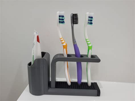 Toothbrush And Toothpaste Holder Remixed By Sérgio Makerworld Download