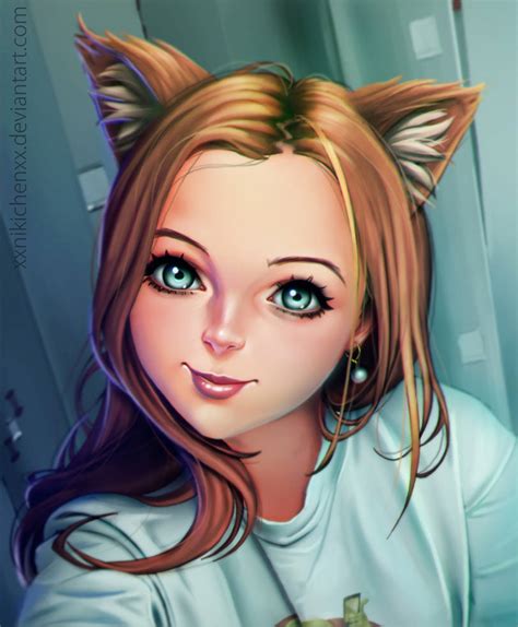 Commission Work Selfie By Xxnikichenxx On Deviantart
