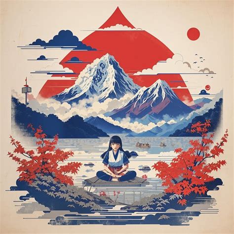 Premium Photo Japan Poster Desing