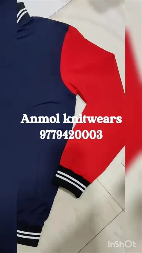 Polyester Blue Versity Jackets Red At ₹ 650piece In Ludhiana Id