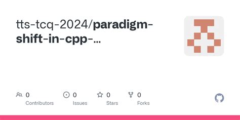 Github Tts Tcq 2024paradigm Shift In Cpp Sumakaratagi