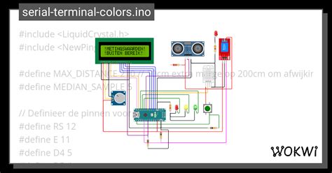 WLM V 74var Arduino Nano Pushbutton LCD Relais Led S HC SR04T
