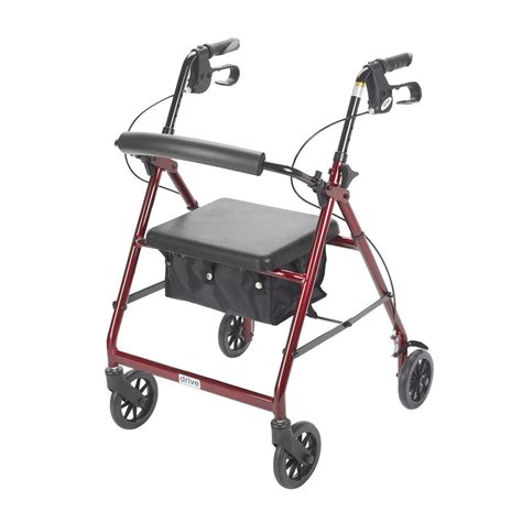 Four Wheel Walker Rollator W Fold Up Removable Back Support Hgf Artofit