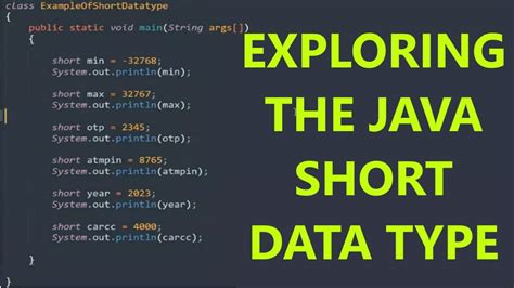 Chapter 22 What Is Short Data Type In Java Language Learn Java