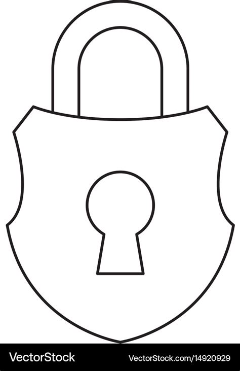 Padlock Security Object Royalty Free Vector Image