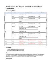 Using Ping And Traceroute To Troubleshoot Network Connectivity Course Hero