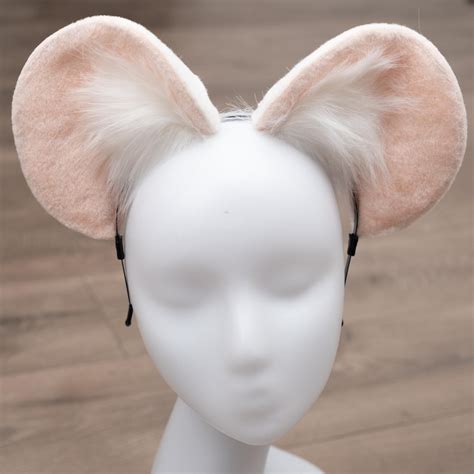 Pink Rat Ears And Tail Etsy