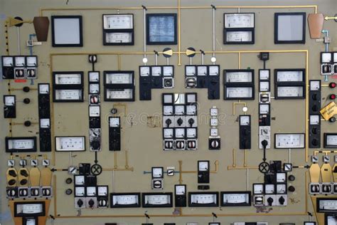 Analog Control Room Switch Panels Stock Image Image Of Switches