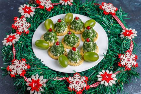 Free Photo Christmas Tree Shaped Snacks