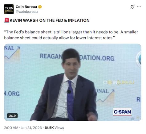 Kevin Warsh Says The Feds Trillion Dollar Balance Sheet Is Blocking