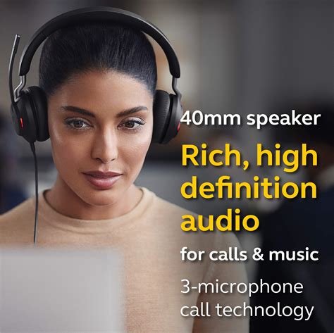 Snapklik Com Jabra Evolve Ms Wired Headphones Usb C Stereo Black Telework Headset For