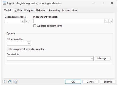 Logistic Regression Stata