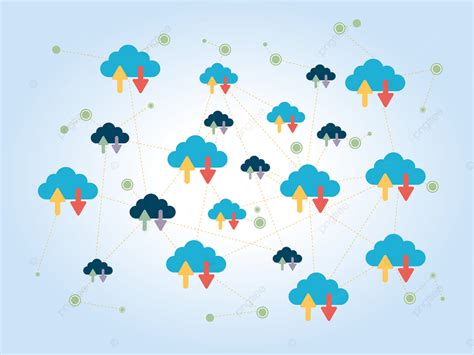 Cloud Computing Concept Database Interconnection Information Networking Upload Png And Vector