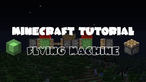 Minecraft Tutorial Redstone Flying Machine Youtube