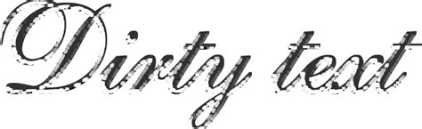 Dirty Text Filter Openclipart